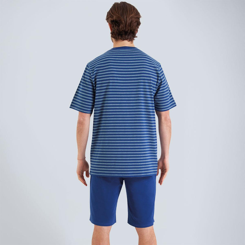 Pyjama court homme Rayures Fish & Chips Athena