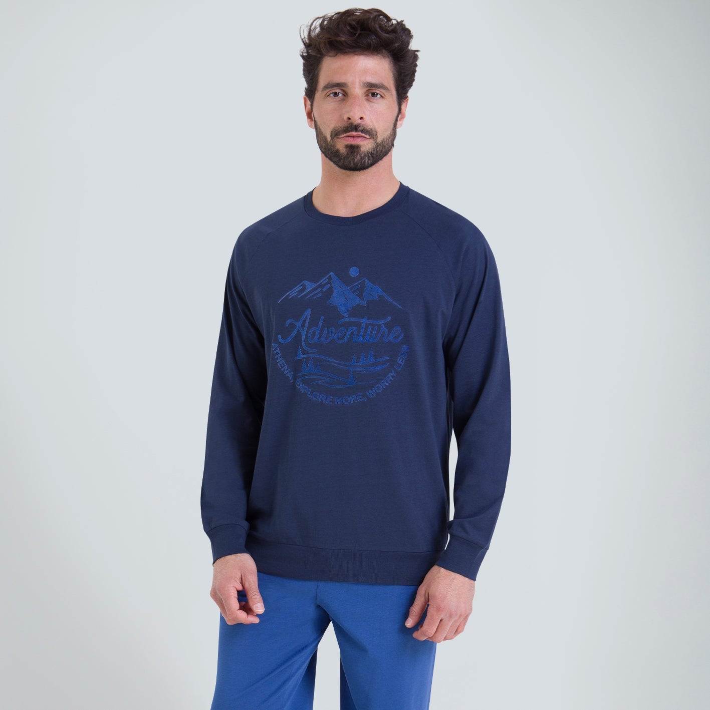 Pyjama long homme Winter Athena