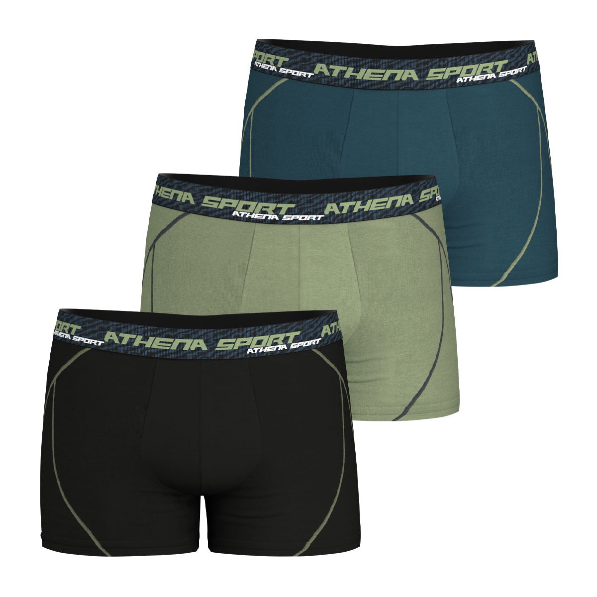 Lot de 3 boxers homme Training Dry Athena